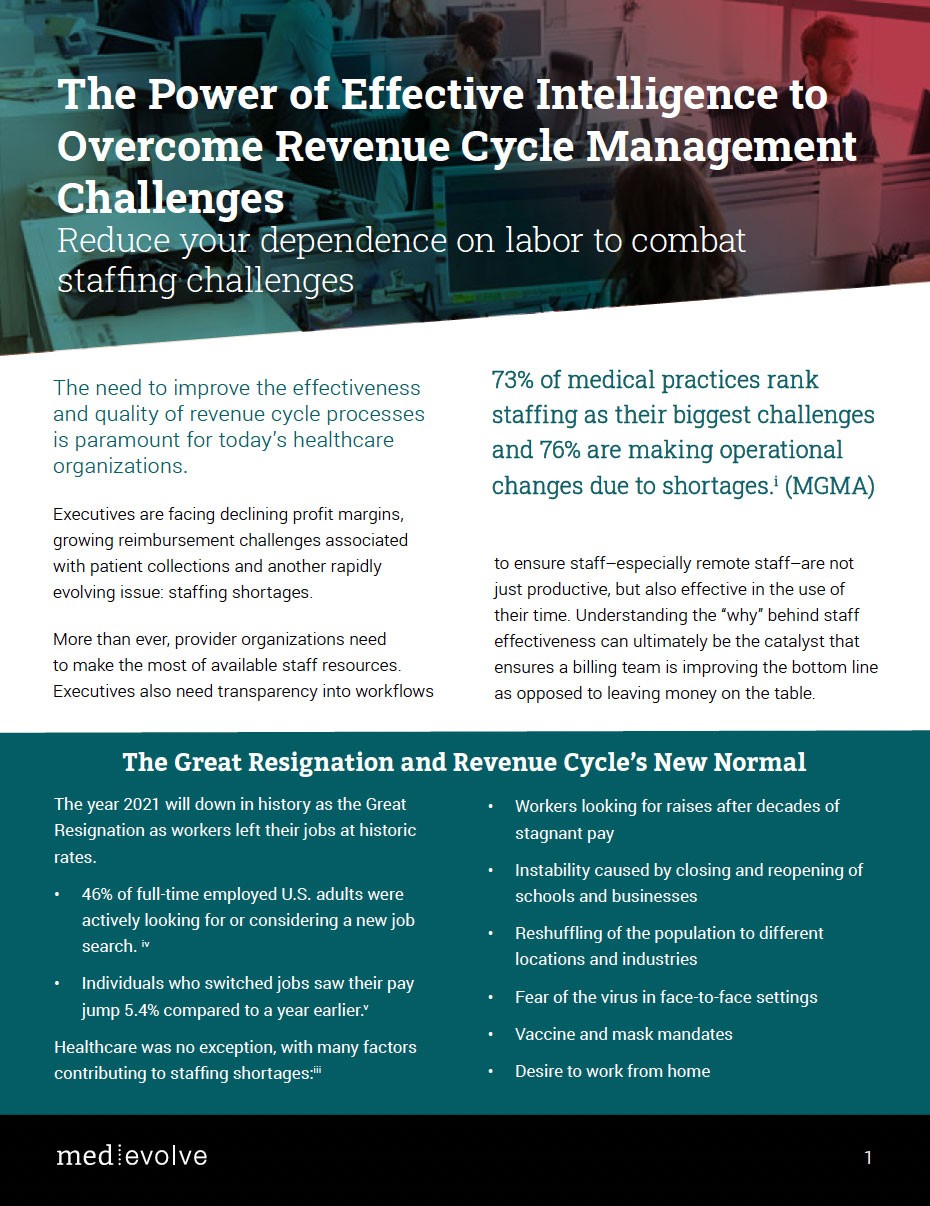 Power of Effective Intelligence to Overcome RCM Challenges